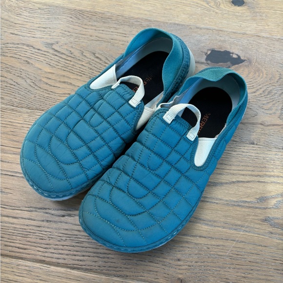 Merrell | Shoes | Merrell Teal Blue Hut Moc Dragonfly J75574 Quilted ...